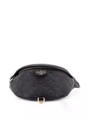 LOUIS VUITTON Bum Bag Monogram Empreinte Leather Belt Bag - Black