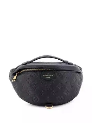 LOUIS VUITTON Bum Bag Monogram Empreinte Leather Belt Bag Black