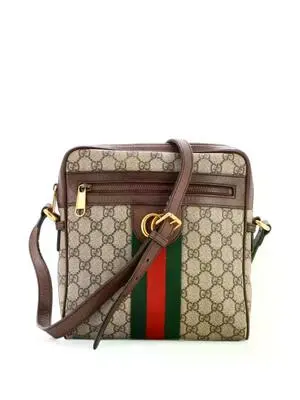 Gucci Ophidia Messenger Bag Gg Coated Canvas Small Crossbody Bag - Brown