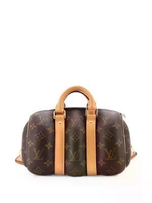 LOUIS VUITTON Keepall Bandouliere Bag Blown Up Monogram Canvas 25 Shoulder Bag - Brown