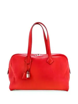 Hermès Victoria Ii Bag Clemence 35 Satchel - Red