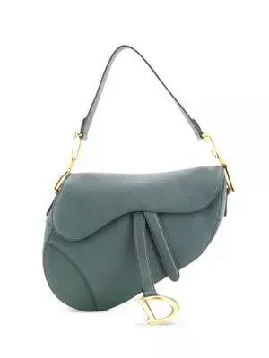 Dior Saddle Handbag Leather Micro Shoulder Bag - Green