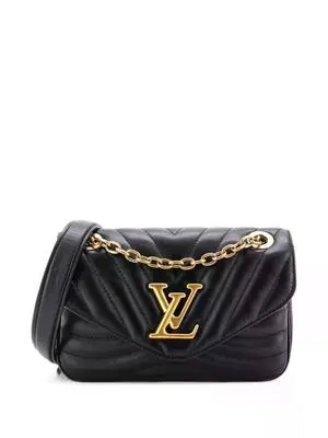 LOUIS VUITTON New Wave Chain Bag Nm Quilted Leather Pm Crossbody Bag - Black