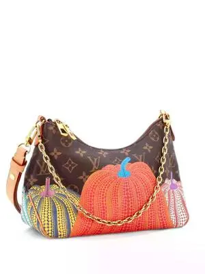 LOUIS VUITTON Boulogne Nm Handbag Yayoi Kusama Pumpkins Monogram Canvas Shoulder Bag - Brown