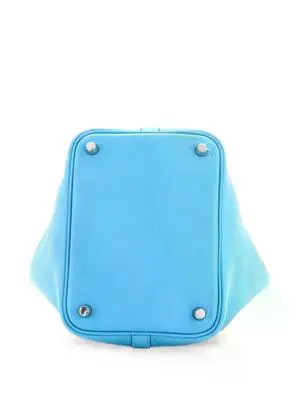 Hermès Eclat Picotin Lock Bag Clemence Pm Tote Bag - Blue