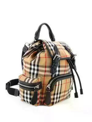 Burberry Rucksack Vintage Check Nylon Mini Backpack - Brown