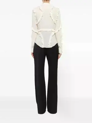 Alexander McQueen Ruffle-trimmed Long-sleeve Shirt