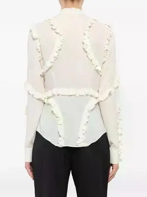 Alexander McQueen Ruffle-trimmed Long-sleeve Shirt