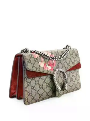 Gucci Dionysus Bag Blooms Print Gg Coated Canvas Small Shoulder Bag - Brown