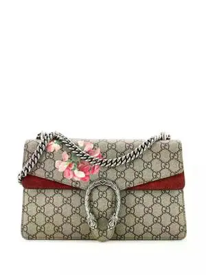 Gucci Dionysus Bag Blooms Print Gg Coated Canvas Small Shoulder Bag - Brown