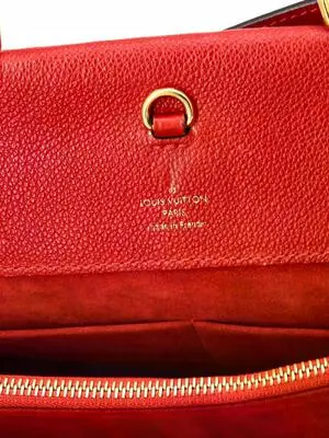 LOUIS VUITTON Venus Handbag Monogram Canvas And Leather Satchel - Red