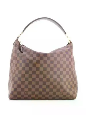 LOUIS VUITTON Portobello Handbag Damier Pm Hobo Bag - Brown