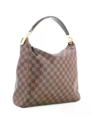 LOUIS VUITTON Portobello Handbag Damier Pm Hobo Bag