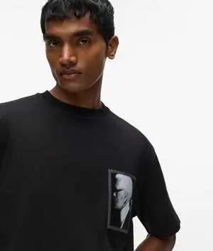 Karl Lagerfeld Relaxed-fit Karl Portrait T-shirt