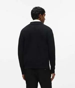 Karl Lagerfeld Cable-knit Zip-up Cardigan