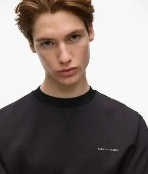 Karl Lagerfeld Metallic Logo Sweatshirt