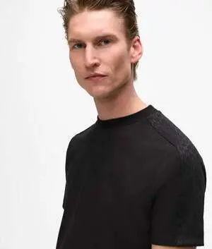 Karl Lagerfeld Monogram Sleeve Detail T-shirt