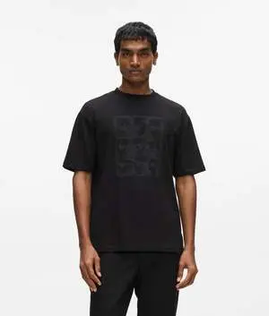 Karl Lagerfeld Relaxed-fit Karl Sketch T-shirt - Black