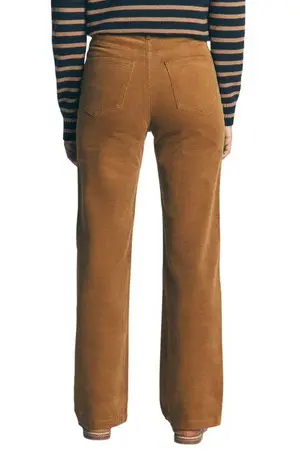 Boden High Waist Corduroy Straight Leg Jeans