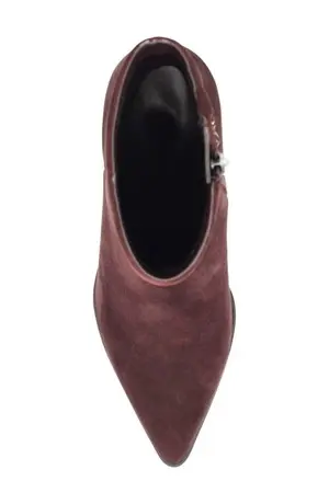 Nine West Becky Leather Bootie - Dark Red