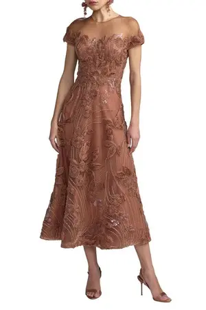 Mac Duggal Strapless Stretch Satin Column Gown With Overskirt - Rust