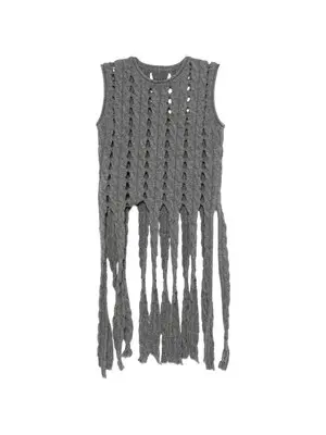 ROSANNA OCAMPO Hendrix Knit Helter Top - Gray