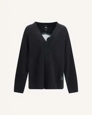 Y3 Chito V-neck Cardigan With Graphic Back