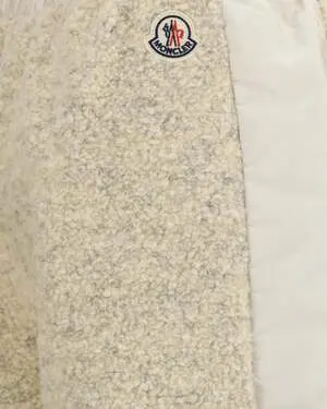 Moncler Teddy-effect Feece Sweatpants Femae - Beige