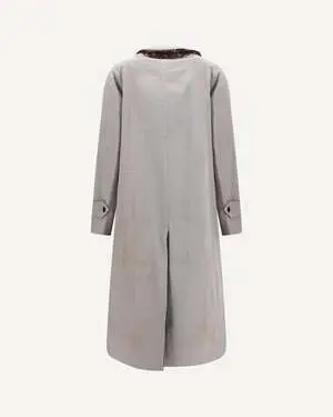 Prada Reversible Single-breasted Coat With Gocce Details