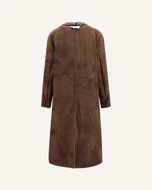 Prada Reversible Single-breasted Coat With Gocce Details