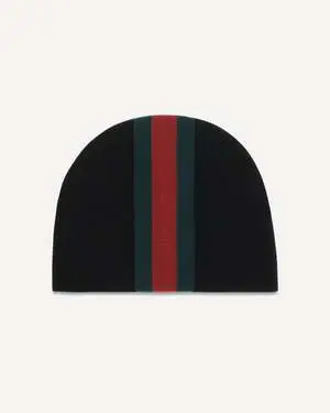 Gucci Web Tripe Beanie