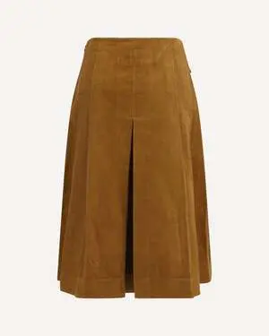 Tory Burch Corduroy Pleated Skirt