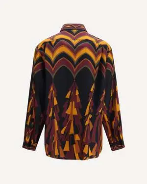 Emilio Pucci Silk Shirt In Baiadera Print Feale - Multicolour