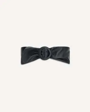 Jacquemus Lio Leather Belt Feale - Black