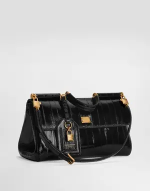 Dolce & Gabbana Medium My Sicily Eel Handbag