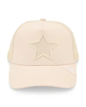 Vintage Havana Embroidered Star Trucker Hat - Bone