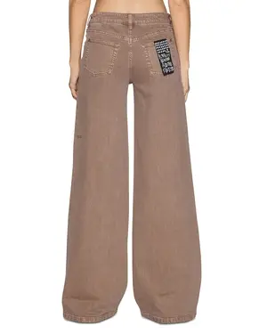Ksubi Drop Out Low Rise Wide Leg Jeans