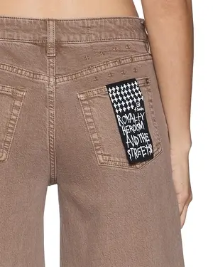 Ksubi Drop Out Low Rise Wide Leg Jeans
