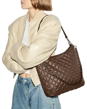 Mz Wallace Crosby Large Quilted Hobo Bag
