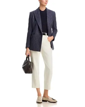 Eleventy Crewneck Cashmere Cardigan Sweater