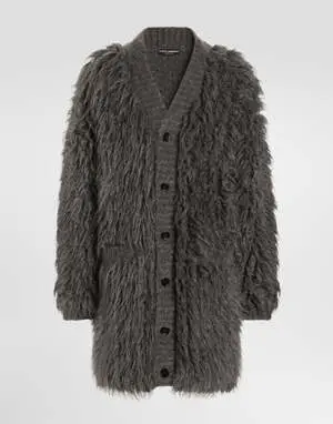 Dolce & Gabbana Fur-effect Mohair Cardigan