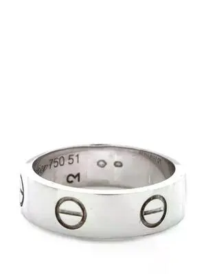 Cartier Love Band 18k White Gold Ring