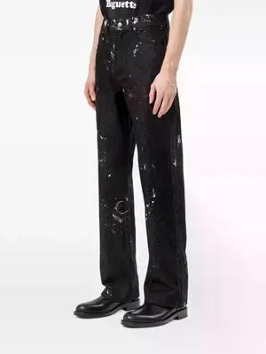 DOMREBEL Jerk Paint-splatter Jeans