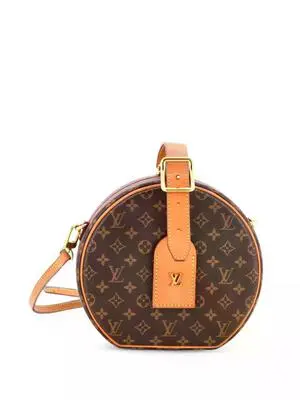 LOUIS VUITTON Petite Boite Chapeau Bag Monogram Canvas Crossbody Bag - Brown