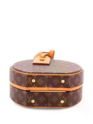LOUIS VUITTON Petite Boite Chapeau Bag Monogram Canvas Crossbody Bag - Brown