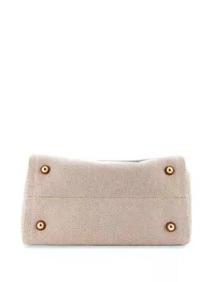 Valentino Garavani Antibes Shopping Canvas With Leather Medium Tote Bag