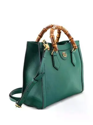 Gucci Diana Nm Bamboo Handle Leather Small Tote Bag