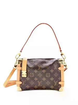 LOUIS VUITTON Side Trunk Handbag Monogram Canvas Mm Satchel - Brown