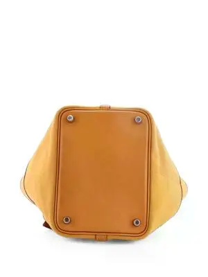 Hermès Cargo Picotin Lock Bag Canvas And Swift Pm Bucket Bag - Brown