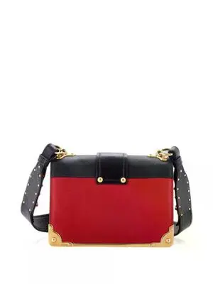 Prada Cahier Leather And Saffiano Leather Small Crossbody Bag